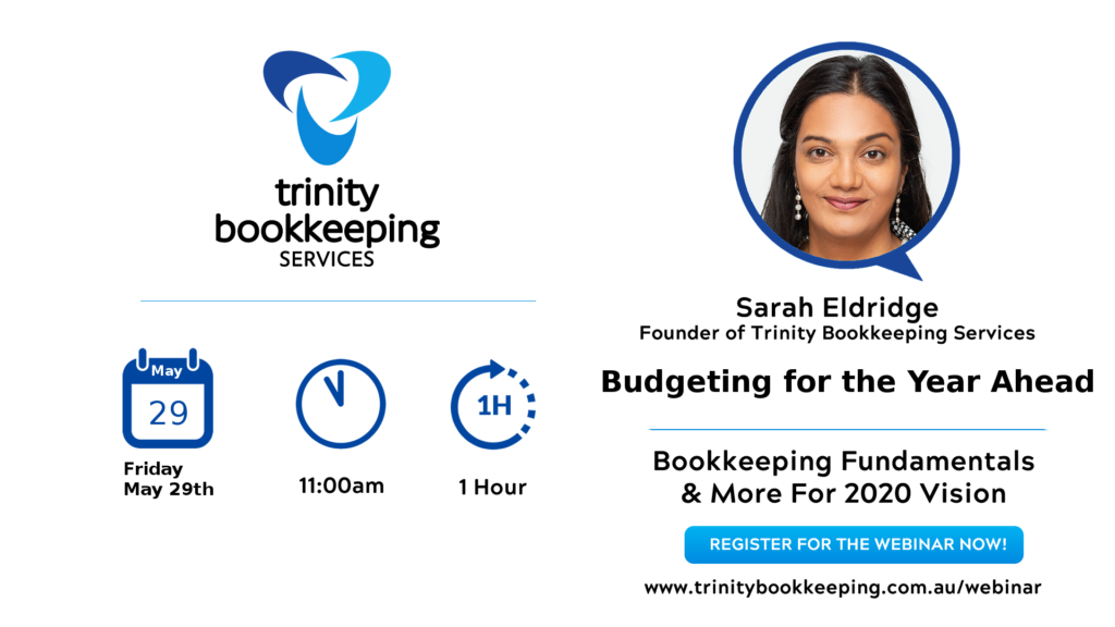 Upcoming Webinar - Trinity Bookkeeping Services